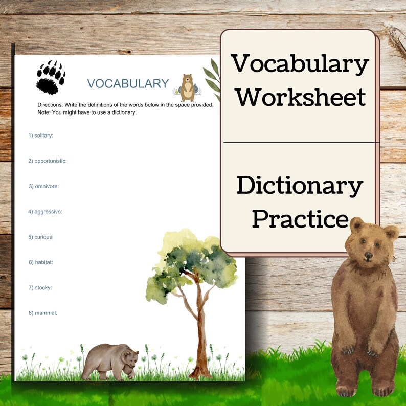 Bear Unit Study Lesson Plan | Science Research Busy Binder | Zoology ...