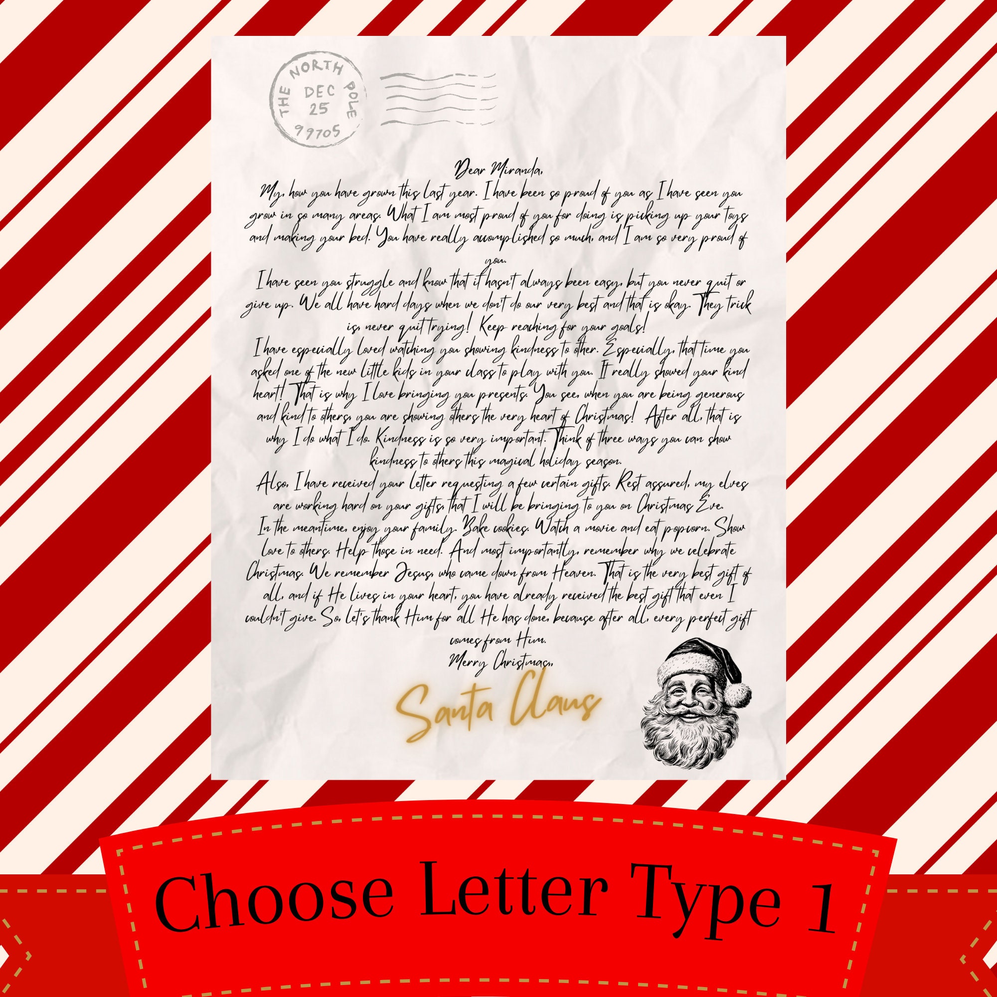 Personalized Christmas Letter From Santa Elf Arrival Letter Printable ...