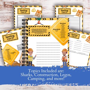 Third Grade Spelling Worksheets for Kids Homeschooling Quiet Book ...