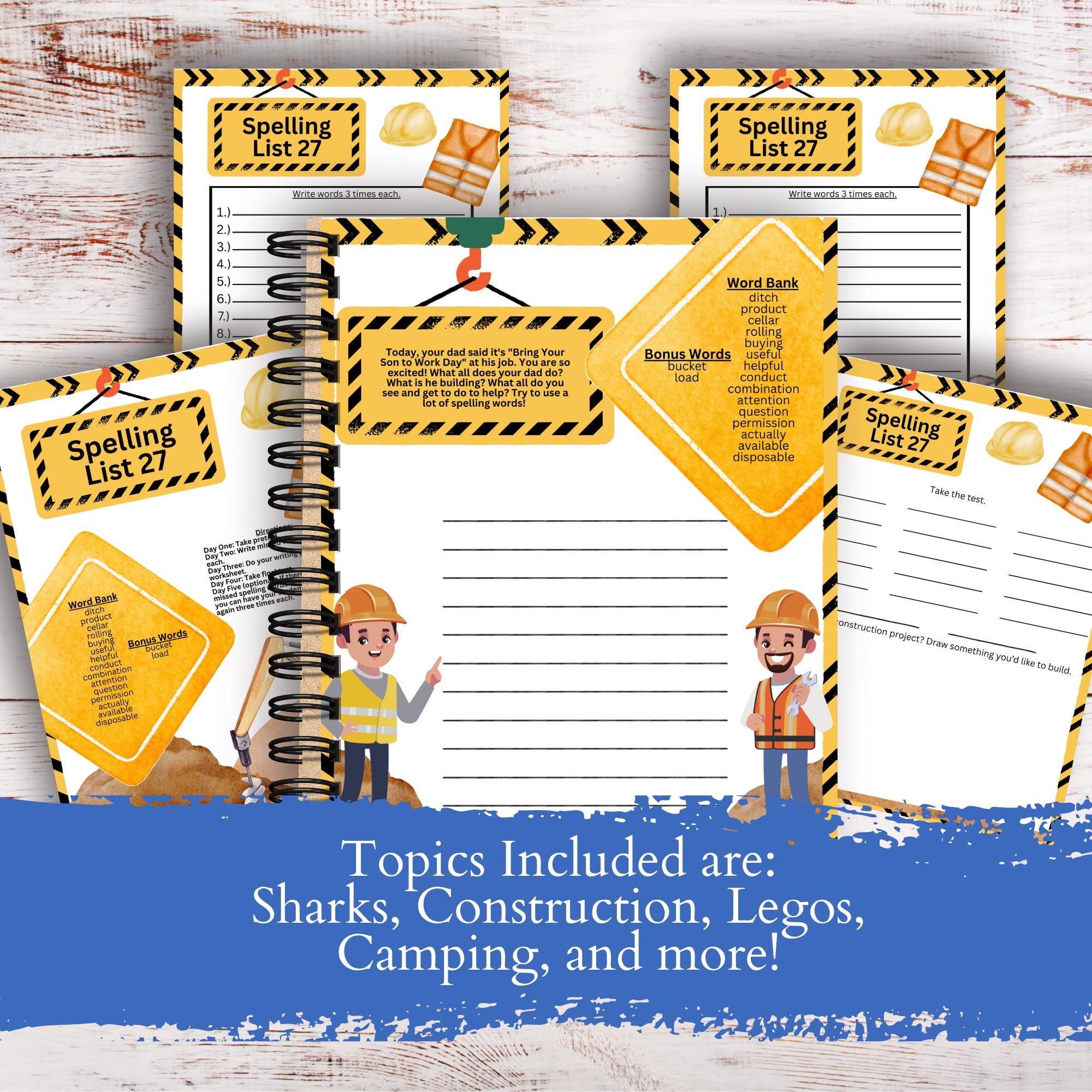 Third Grade Spelling Worksheets for Kids Homeschooling Quiet Book ...