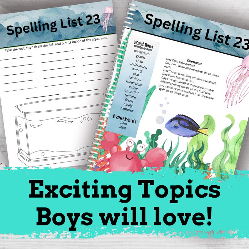 Third Grade Spelling Worksheets for Kids Printable Busy Book Creative ...