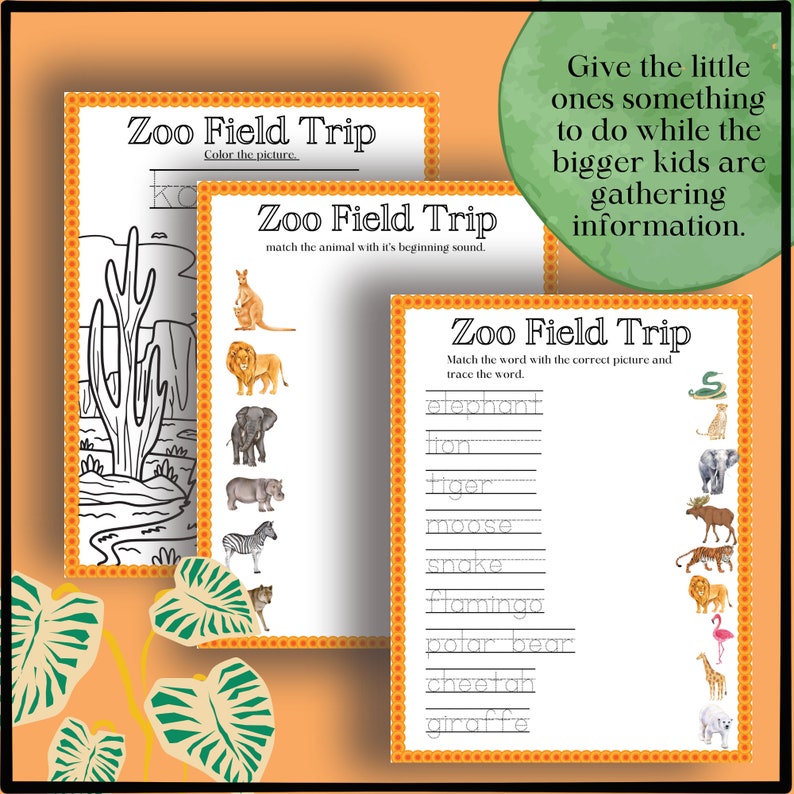 Zoo Field Trip Planner | Scavenger Hunt | Teacher Resource | Zoology ...