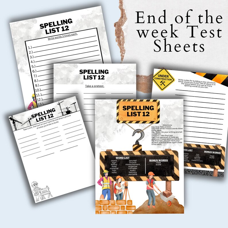 Third Grade Spelling Worksheets for Kids Quiet Book Homeschooling ...