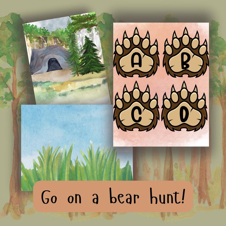 Bear Hunt Unit Study Homeschooling Prek Printable Activity Preschool ...