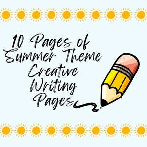 Creative Summer Writing Prompts, Printable Journal Prompts, Kids ...