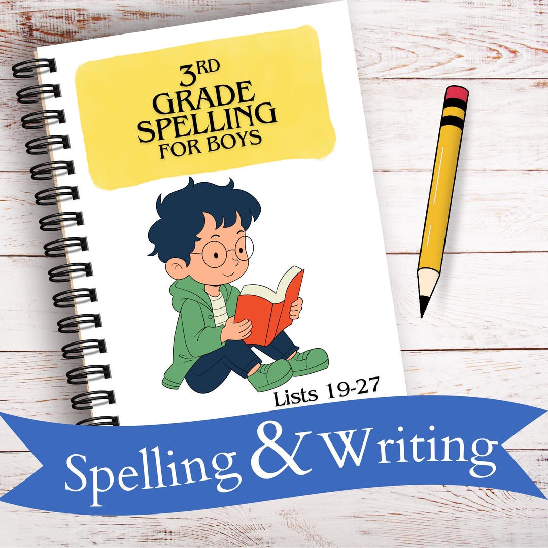 Third Grade Spelling Worksheets for Kids Homeschooling Quiet Book ...