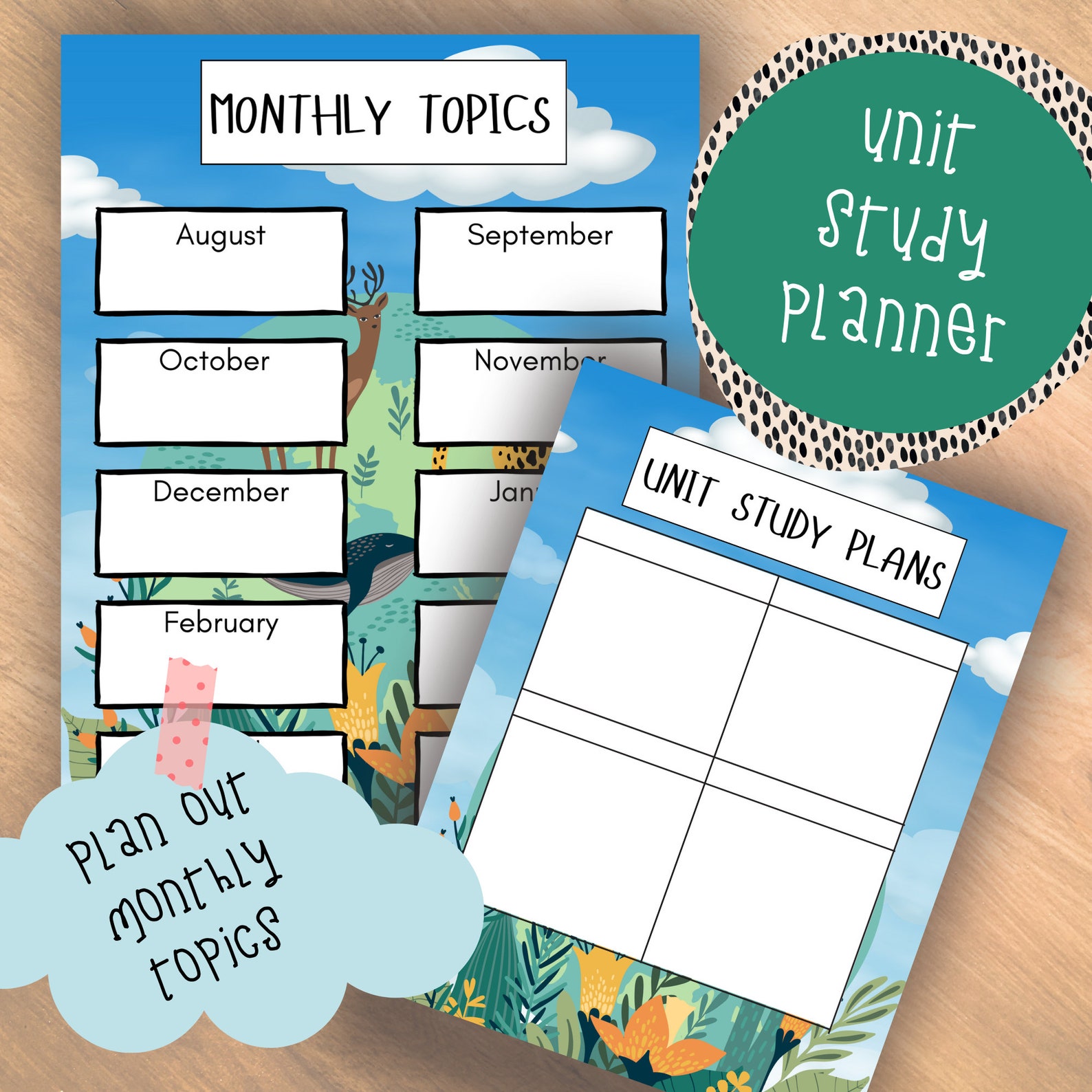 2024-2025 Academic Homeschool Planner Schedule Monthly and Weekly ...