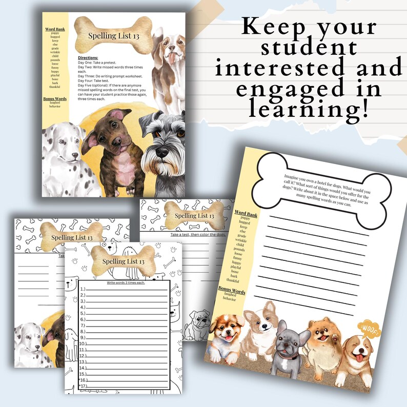 Third Grade Spelling Worksheets for Kids Quiet Book Homeschooling ...
