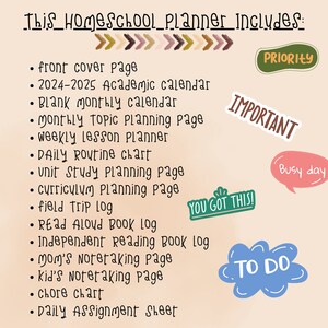 2024-2025 Academic Homeschool Planner Schedule Monthly and Weekly ...