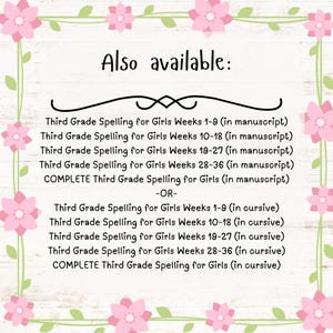 Third Grade Spelling Practice Worksheets for Kids Homeschooling ...