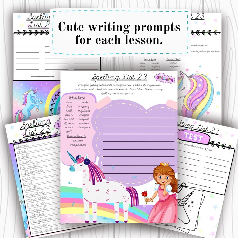 Third Grade Spelling Worksheets Homeschool Kids Creative Writing ...