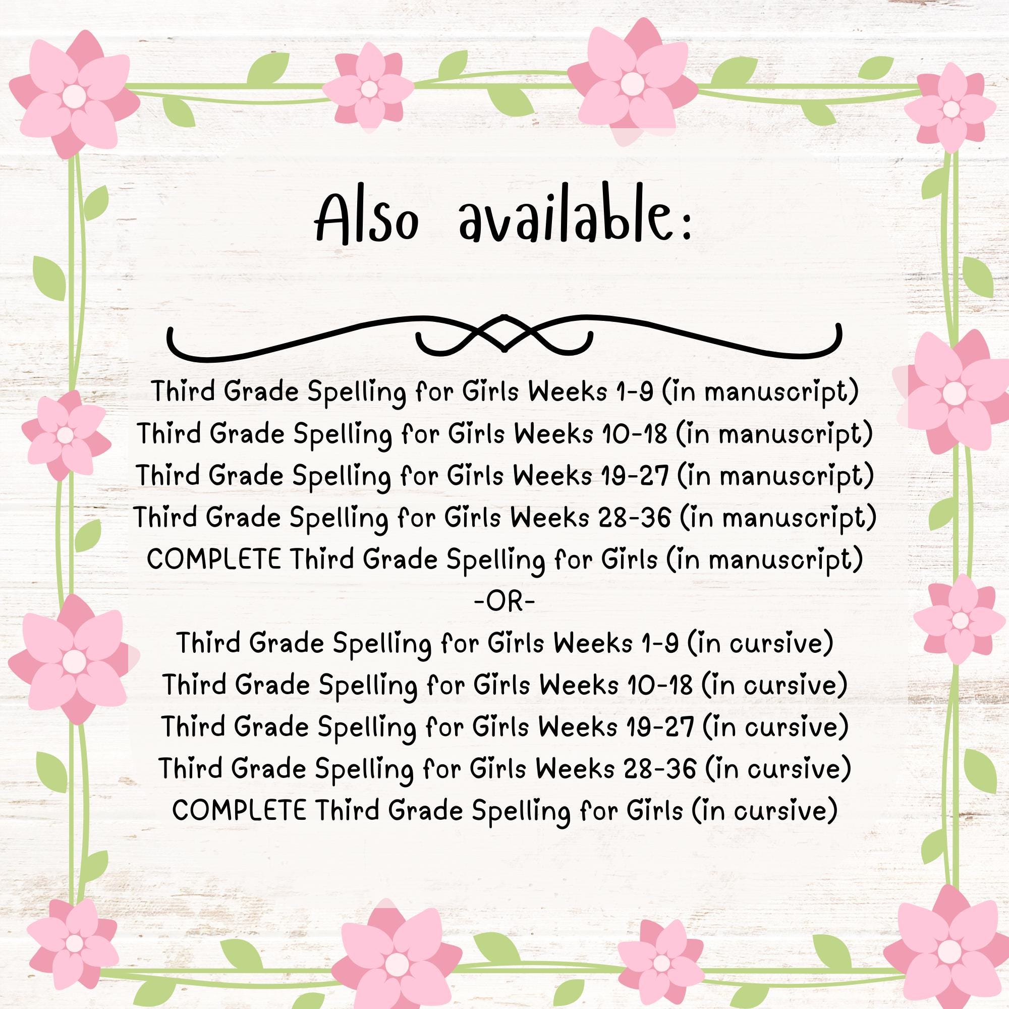3rd Grade Spelling Curriculum | Guided Journal Prompts | Cursive ...