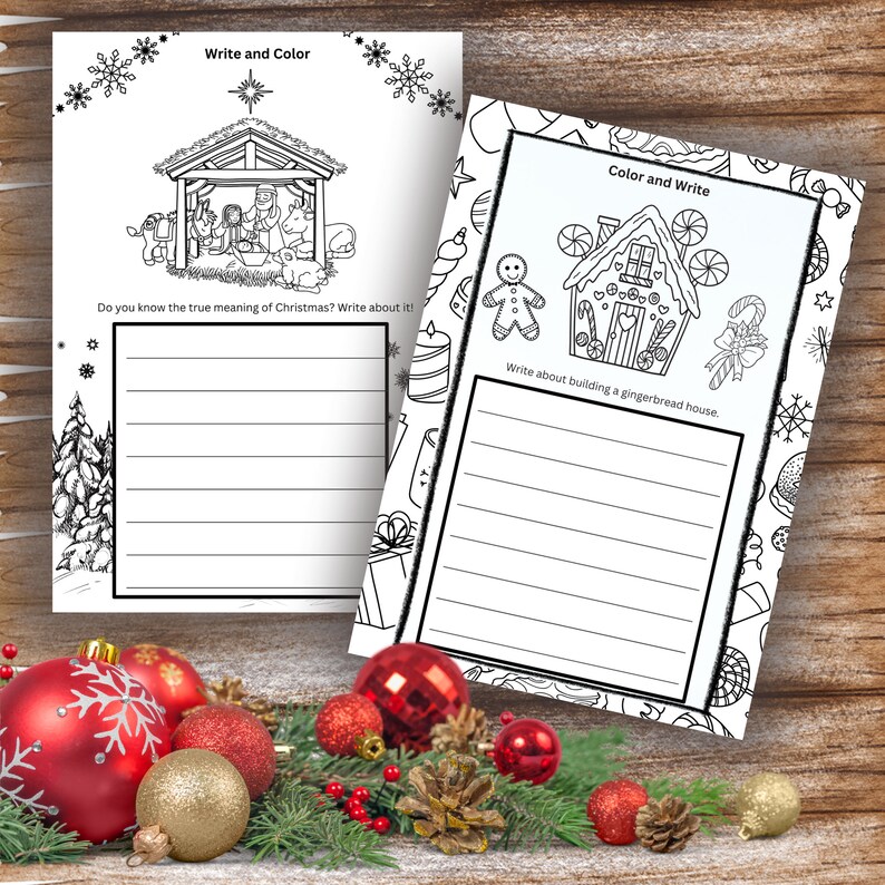 Creative Writing Prompt Christmas Printables | Busy Book | Guided ...