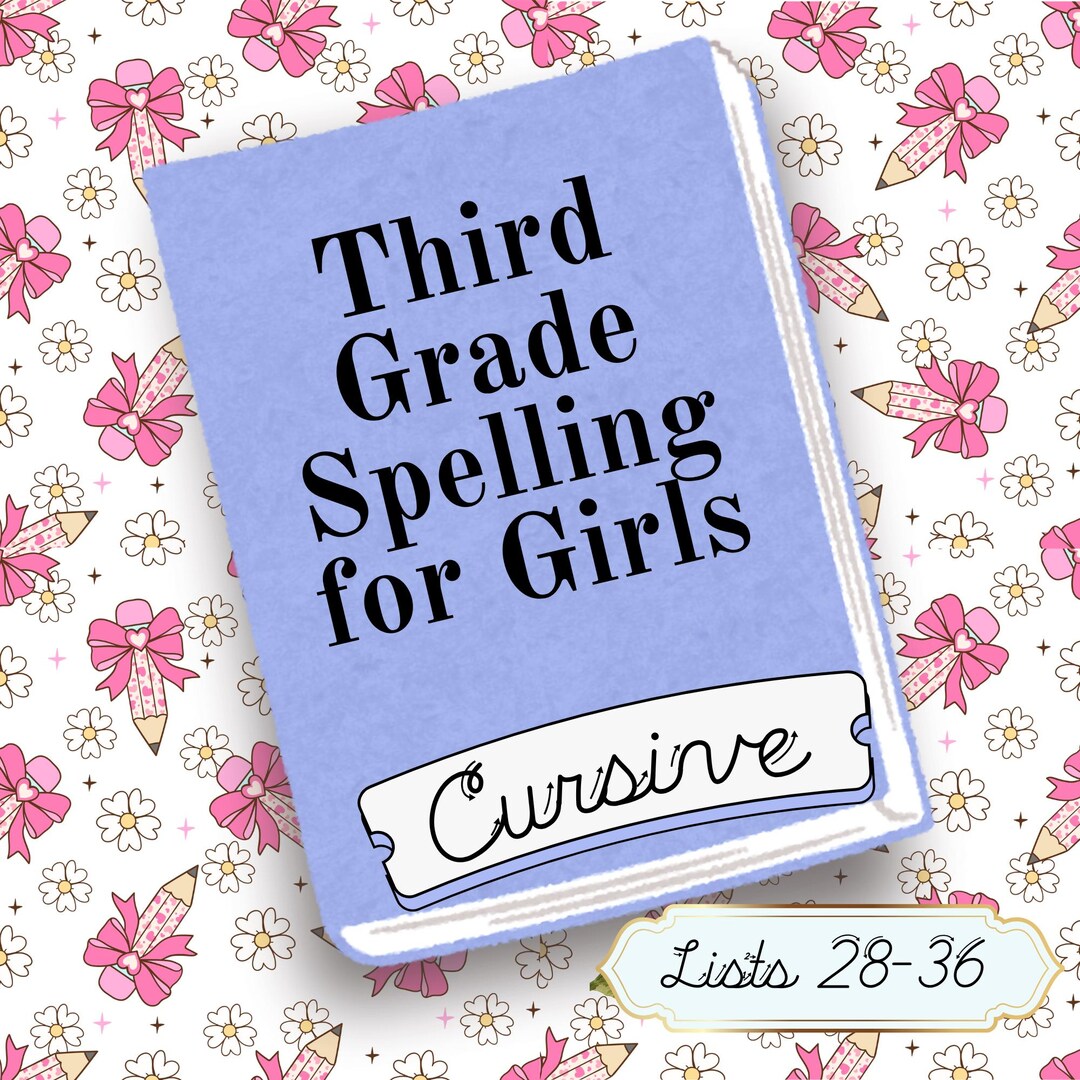 Third Grade Spelling Printable Worksheets for Kids Busy Book ...