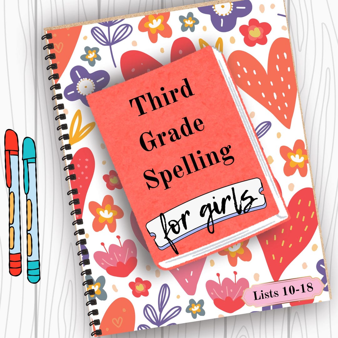 Third Grade Spelling Worksheets for Kids Printable Quiet Book Creative ...