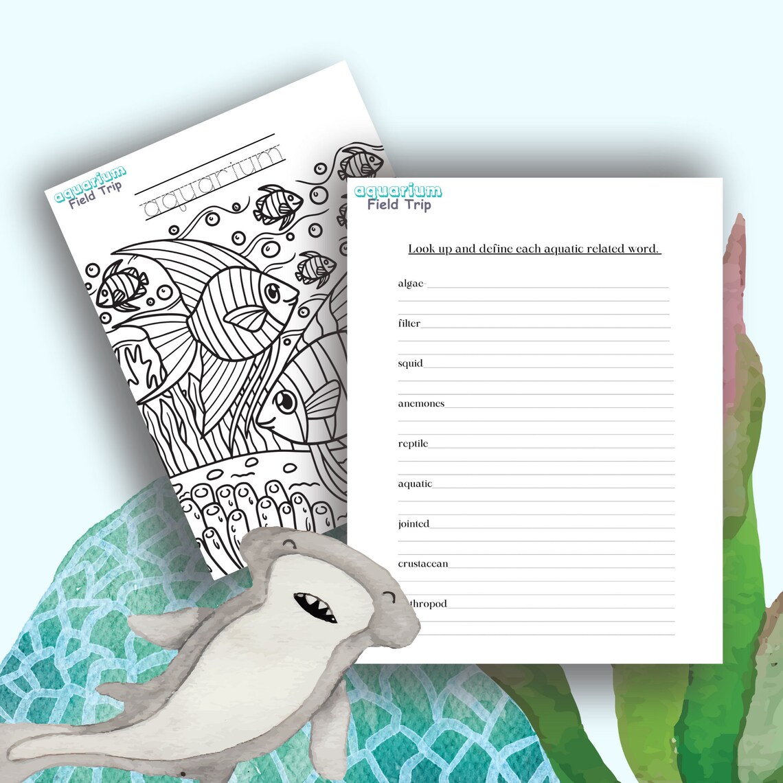 Aquarium Field Trip Planner Scavenger Hunt Teacher Resource - Etsy