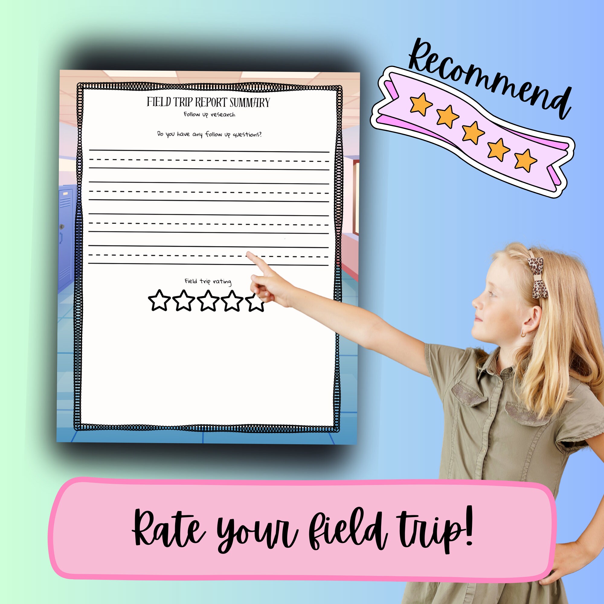 Field Trip Report Homeschooling Printable Teacher Planner Charlotte ...