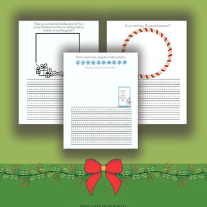Kids Christmas Creative Writing Prompts, Kids Worksheets, Guided ...