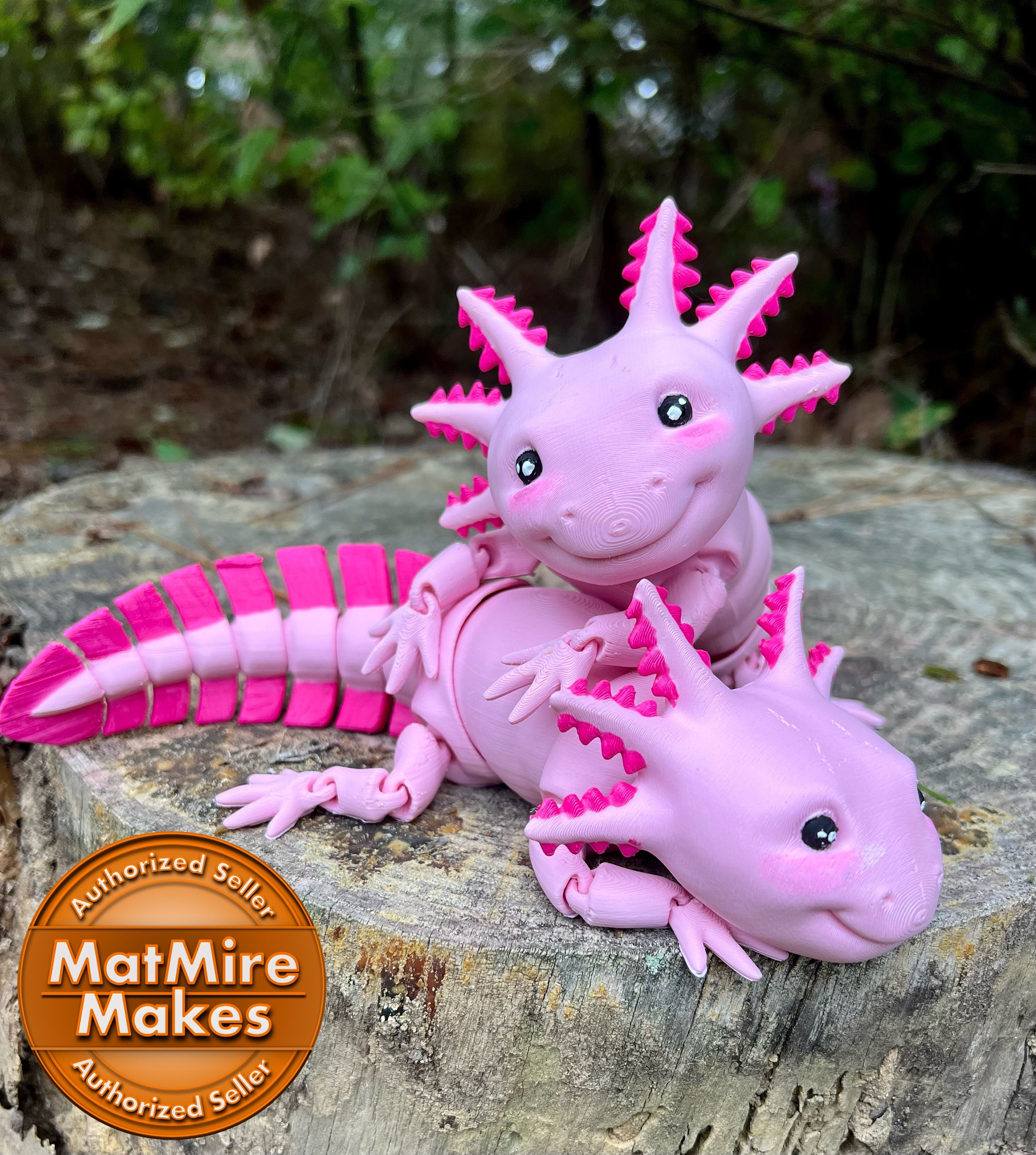 Smiling Axolotl Fidget Toy Articulated Axolotl Toy Axolotl - Etsy