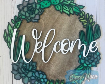 Welcome Baby Shower Sign Succulent - Etsy