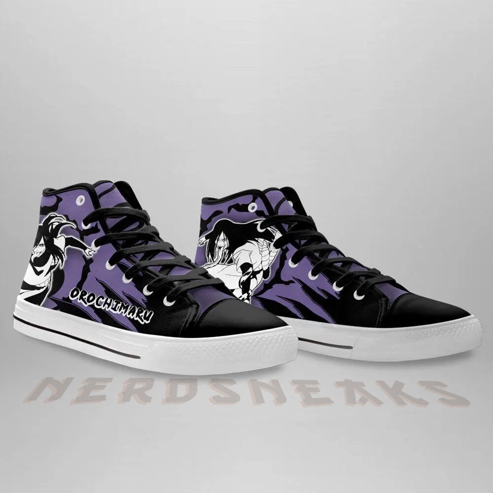 Orochimaru High Top Shoes Anime Sneakers Manga Style for Otaku - Etsy