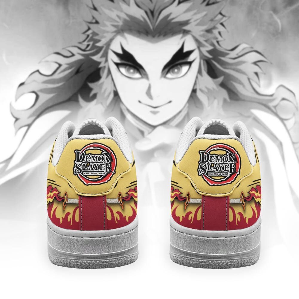 Rengoku Air Sneakers Sun Breathing Anime Shoes - Etsy