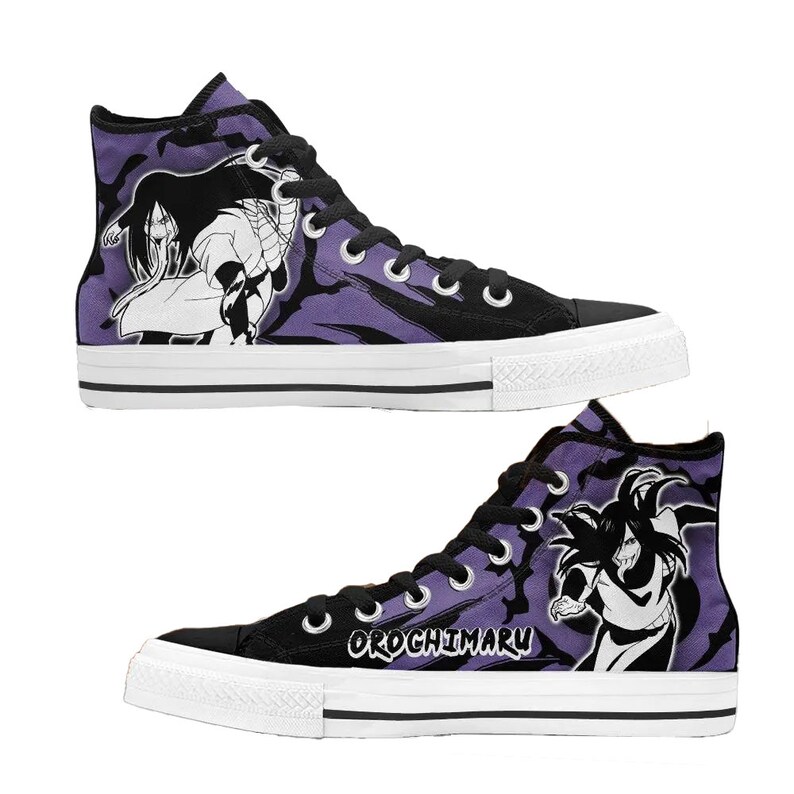 Orochimaru High Top Shoes Anime Sneakers Manga Style for Otaku - Etsy
