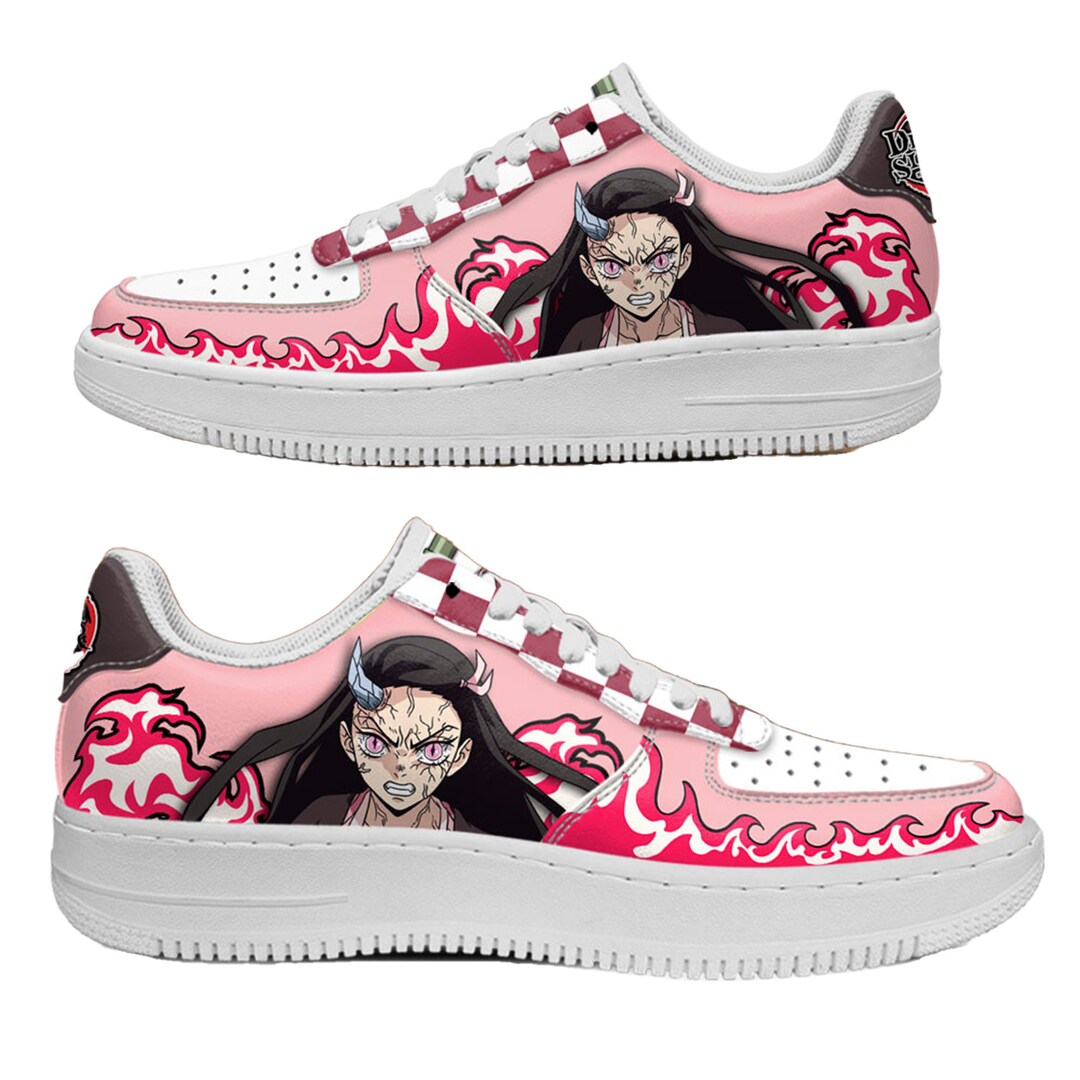 Nezuko Full Demon Form Air Sneakers Custom Anime Shoes - Etsy