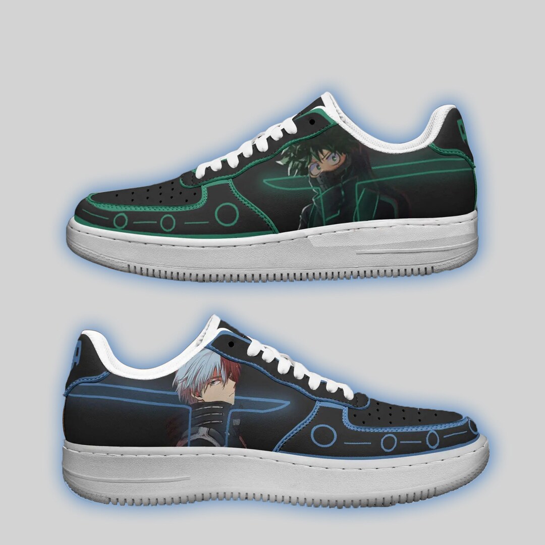 MHA Musketeers Deku X Shoto AF Sneakers Custom Anime Shoes - Etsy