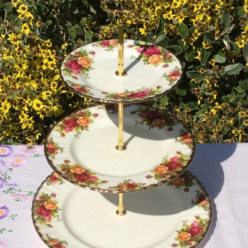 3 Tier Cake Stand - Etsy