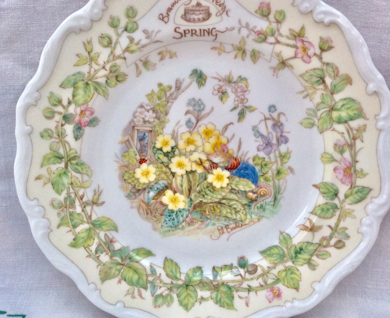 Royal Doulton Brambly Hedge 8 Inch Spring Plate Collectable | Etsy