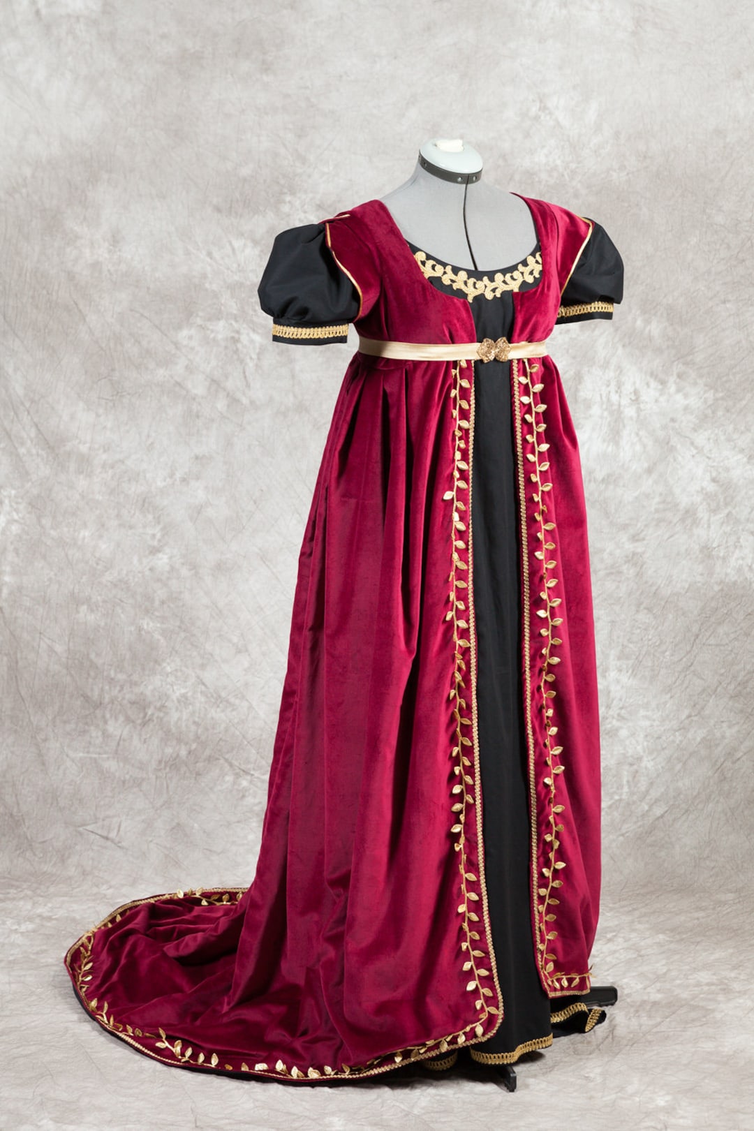 Regency Court Ball Dress 1790-1805, fait sur mesure - Etsy France