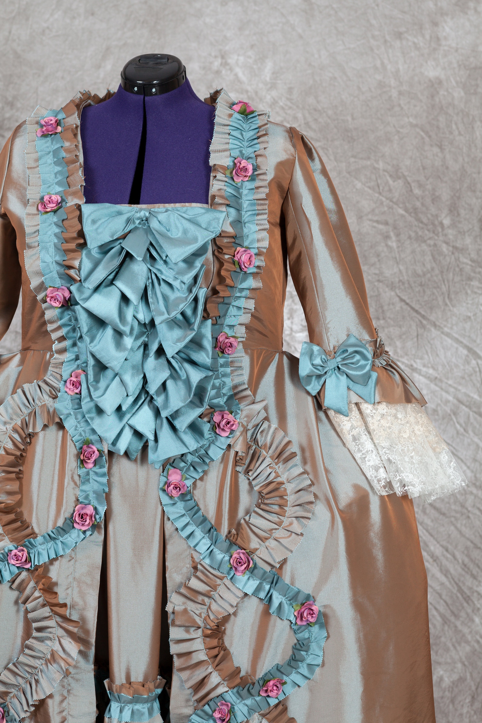 Robe a La Francaise Rokoko Kleid Saque Kleid Nach Maß, Seide, Taft - Etsy