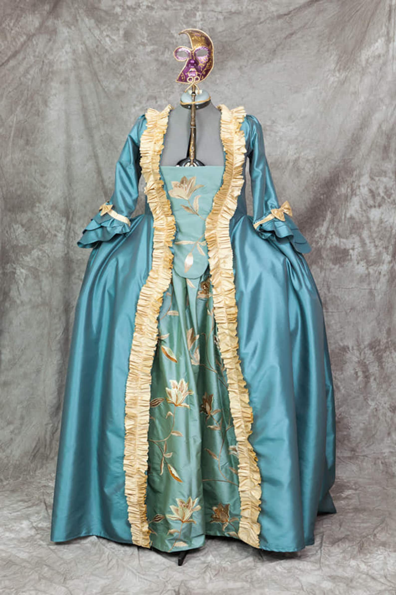 Robe a La Francaise Rococo Dress Saque Gown Custom Sized - Etsy