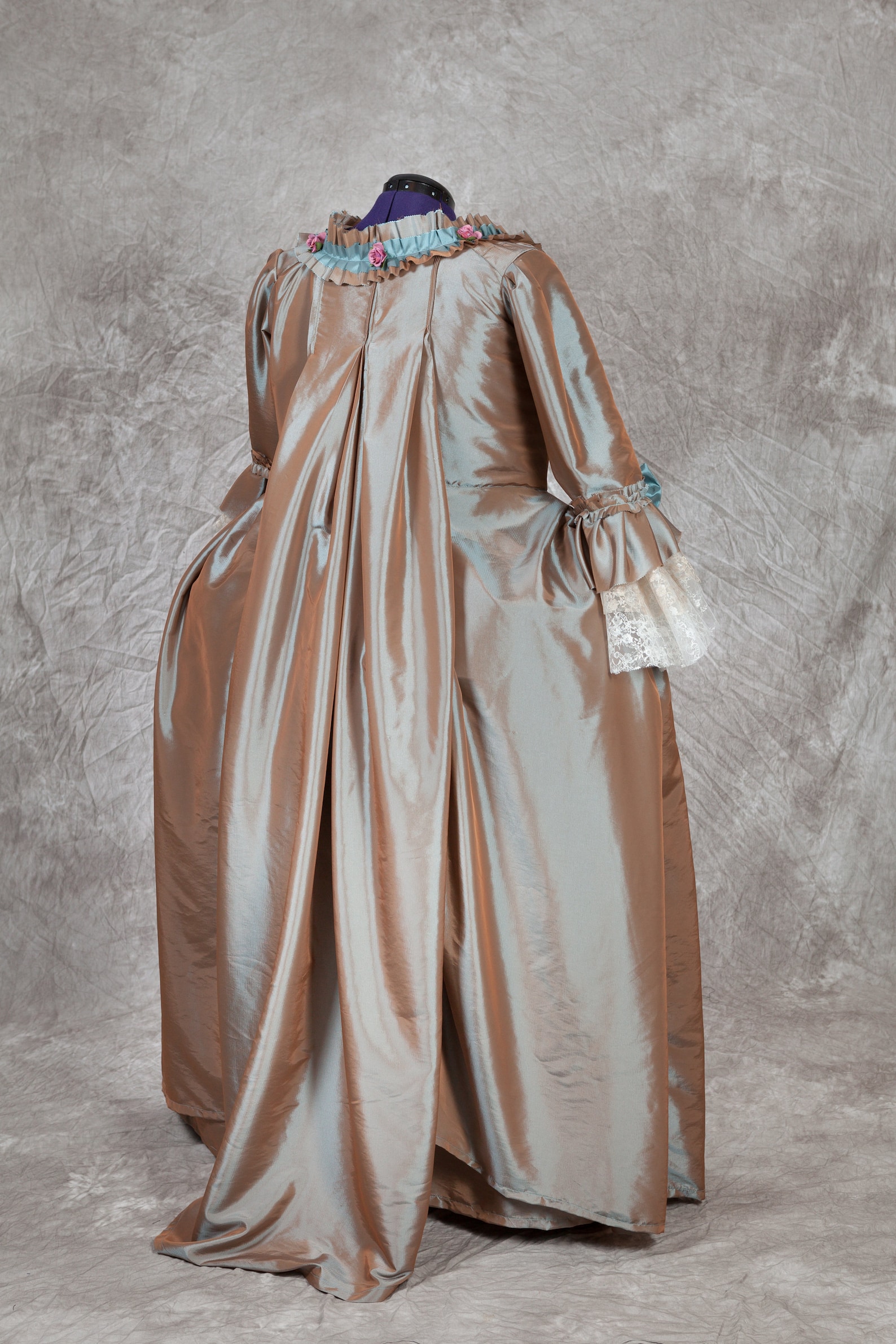 Robe a La Francaise Rokoko Kleid Saque Kleid Nach Maß, Seide, Taft - Etsy