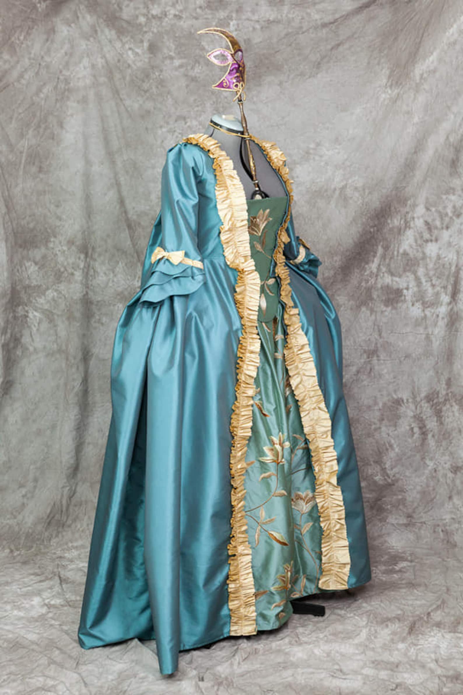 Robe a La Francaise Rococo Dress Saque Gown Custom Sized - Etsy