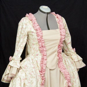 Robe a La Francaise Rococo Dress Saque Gown Cotton, Custom Sized - Etsy