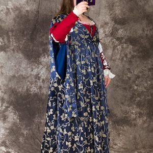 Renaissance Dress Cioppa Gamurra Overdress 15.-16. Jahrhundert, Custom ...