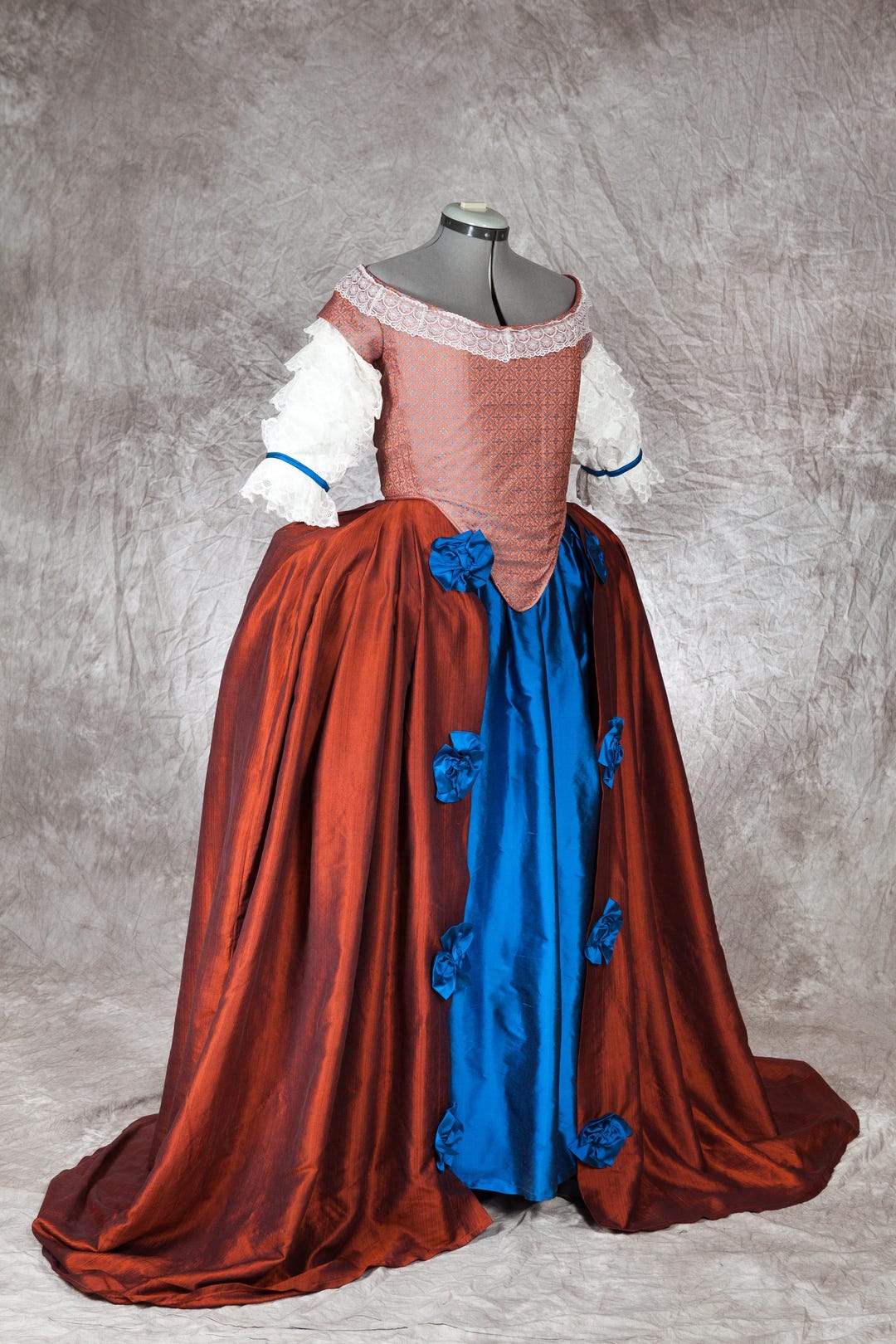 Robe De Cour Grand Habit Rococo Dress 1720th, Custom Sized to Your ...