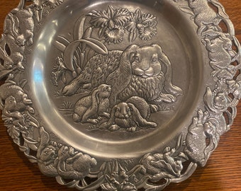 Arthur Court Rabbit Tray - Etsy