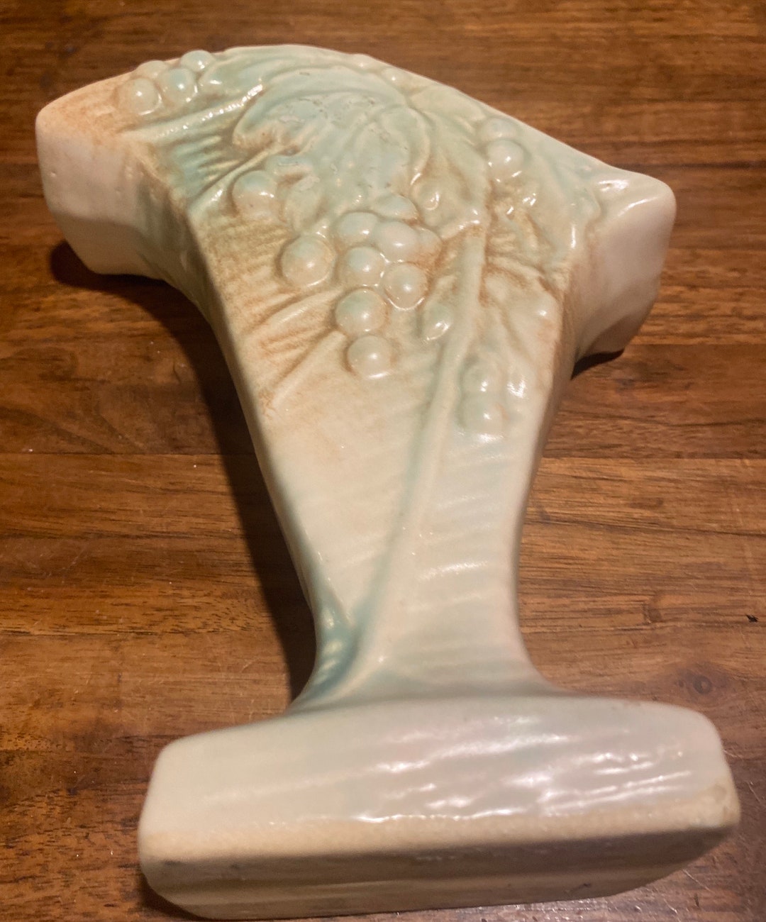 Vintage Mccoy Pottery, Mccoy Vase, Vintage Grapes and Leaves Vase - Etsy