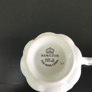 Hamilton Cup and Saucer, English Tea Cup, Rose Tea Cup, Fine Bone China ...