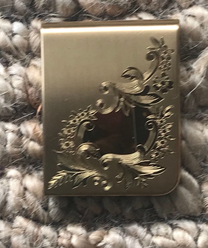 Elgin American Brass Powder Case Vintage Powder Compact - Etsy