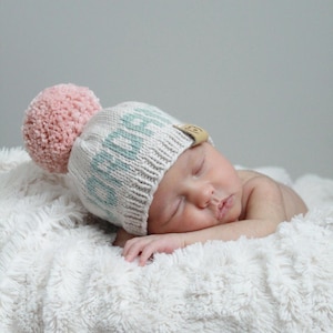Personalized Baby Beanie // Monogrammed Baby Hat // Custom Baby Name ...