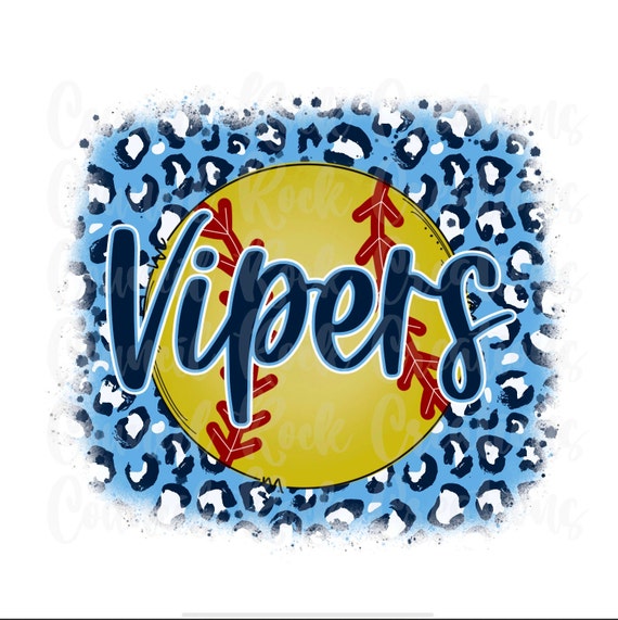 Vipers Softball PNG Cheetah Print Background Digital File - Etsy
