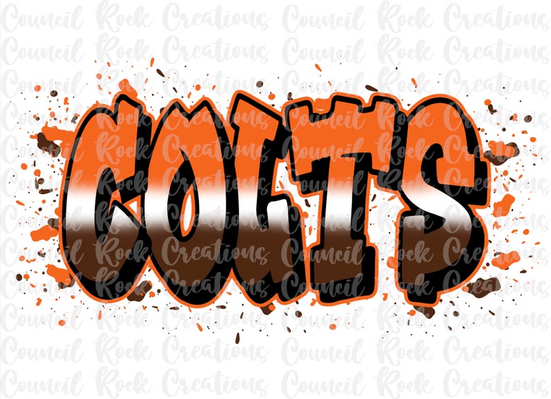 Colts PNG | Graffiti | Digital File | Sublimation Download - Etsy