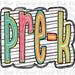 Pre K PNG, Bright Doodle, Black White Stripes, School, Grade Level ...