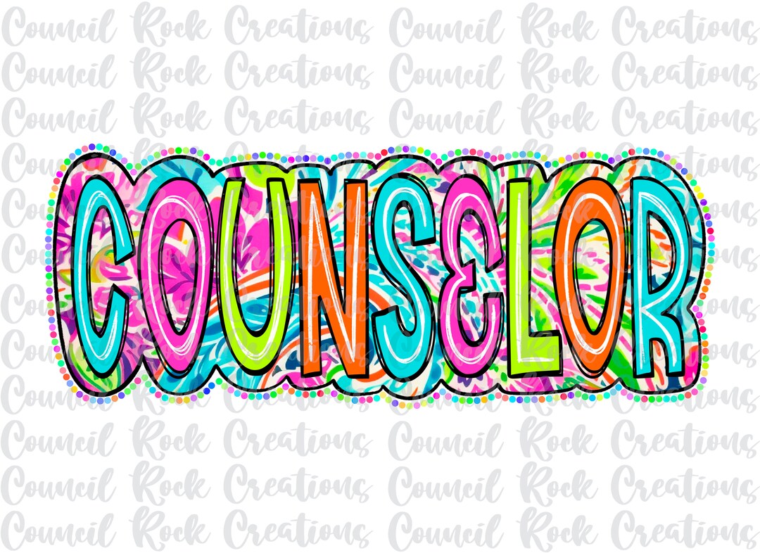 Counselor PNG, Scribble Doodle Bright Paisley, School, Occupation ...