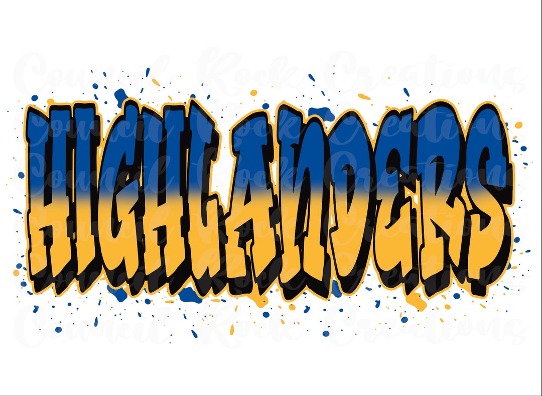 Highlanders PNG | Graffiti | Digital File | Sublimation Download - Etsy
