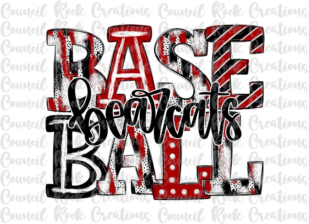 Bearcats Baseball PNG, Hand Lettered, School Spirit, Brushstrokes ...